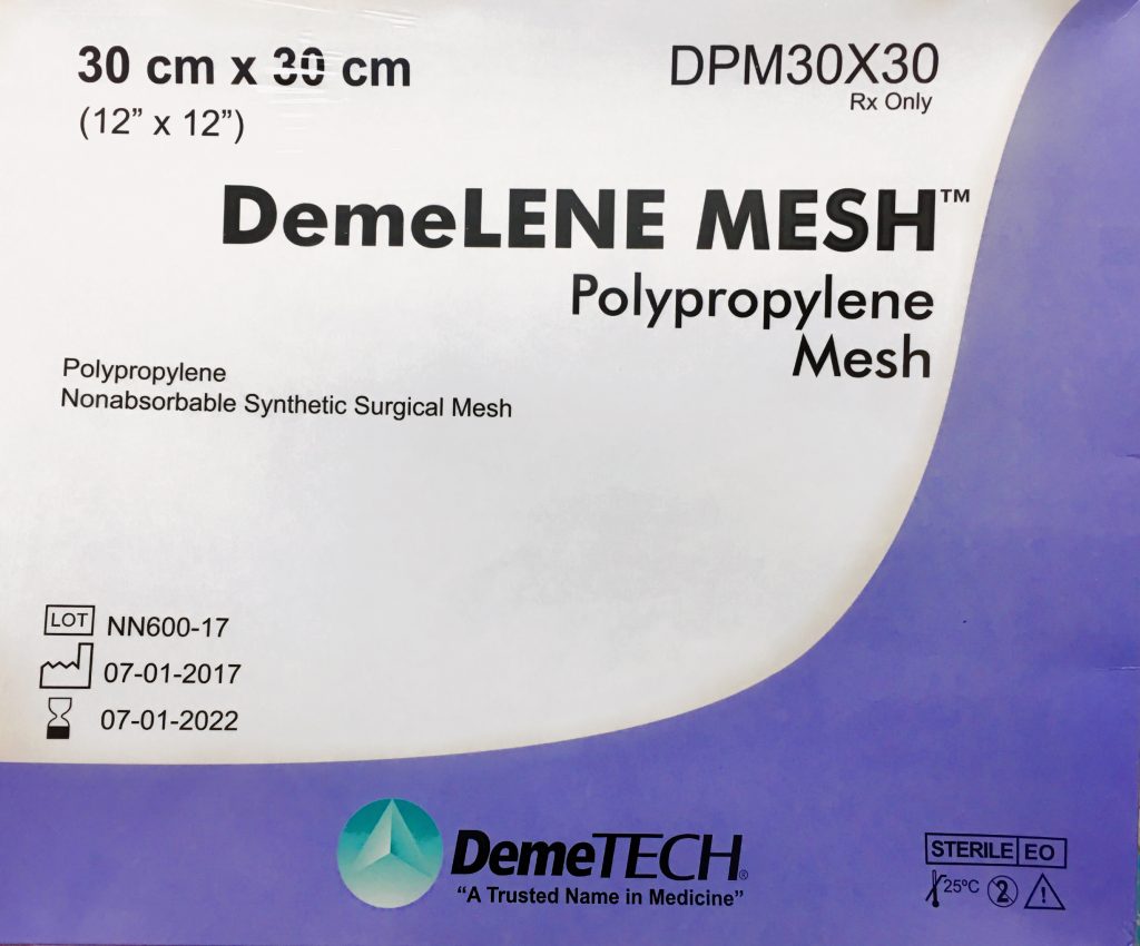 Prolene mesh 30X30 – JEBC Pharma USA